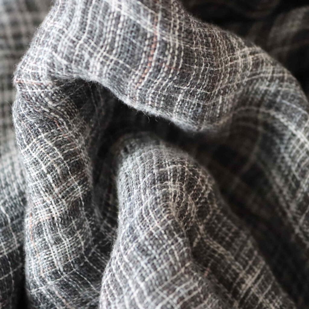 Gauze Linen Fabric in Grey Mist color 90gsm - LinenCult