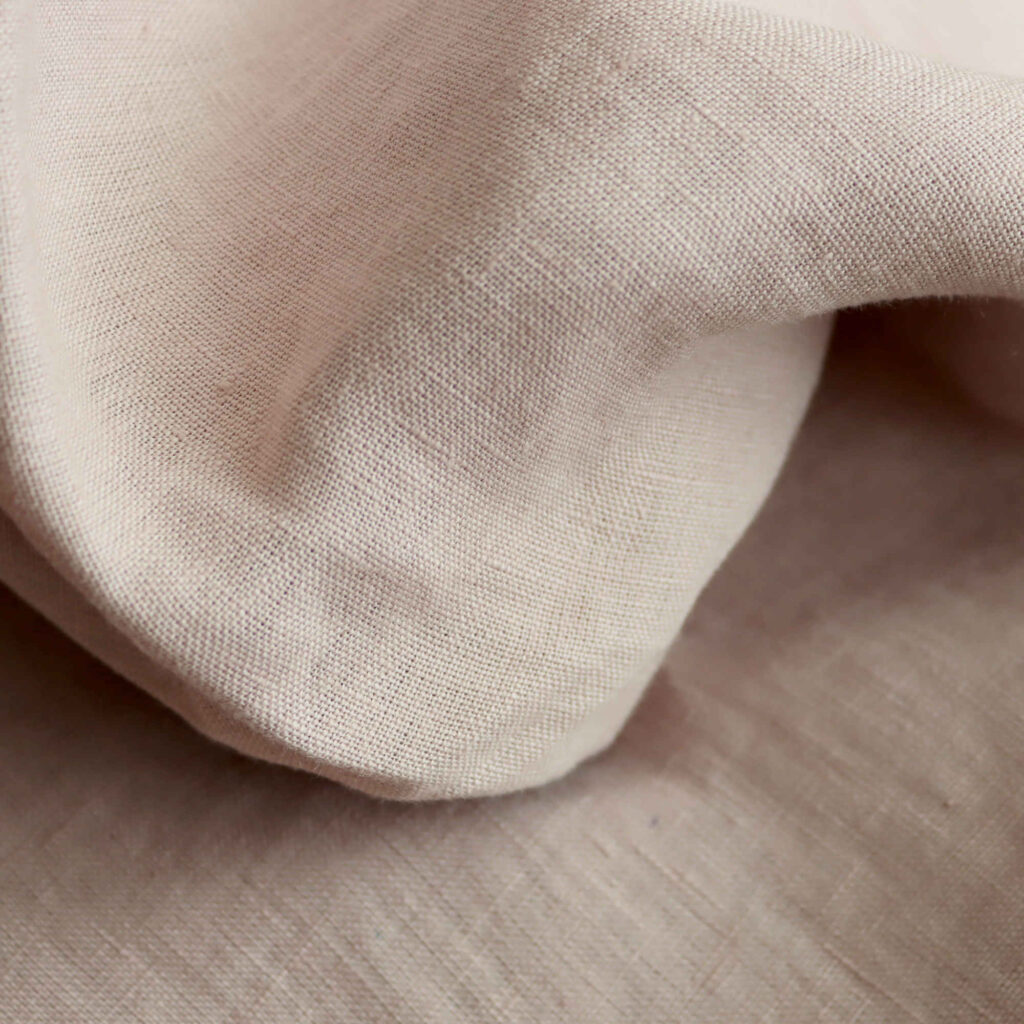 Linen fabric in Rose Grey color 200gsm - LinenCult
