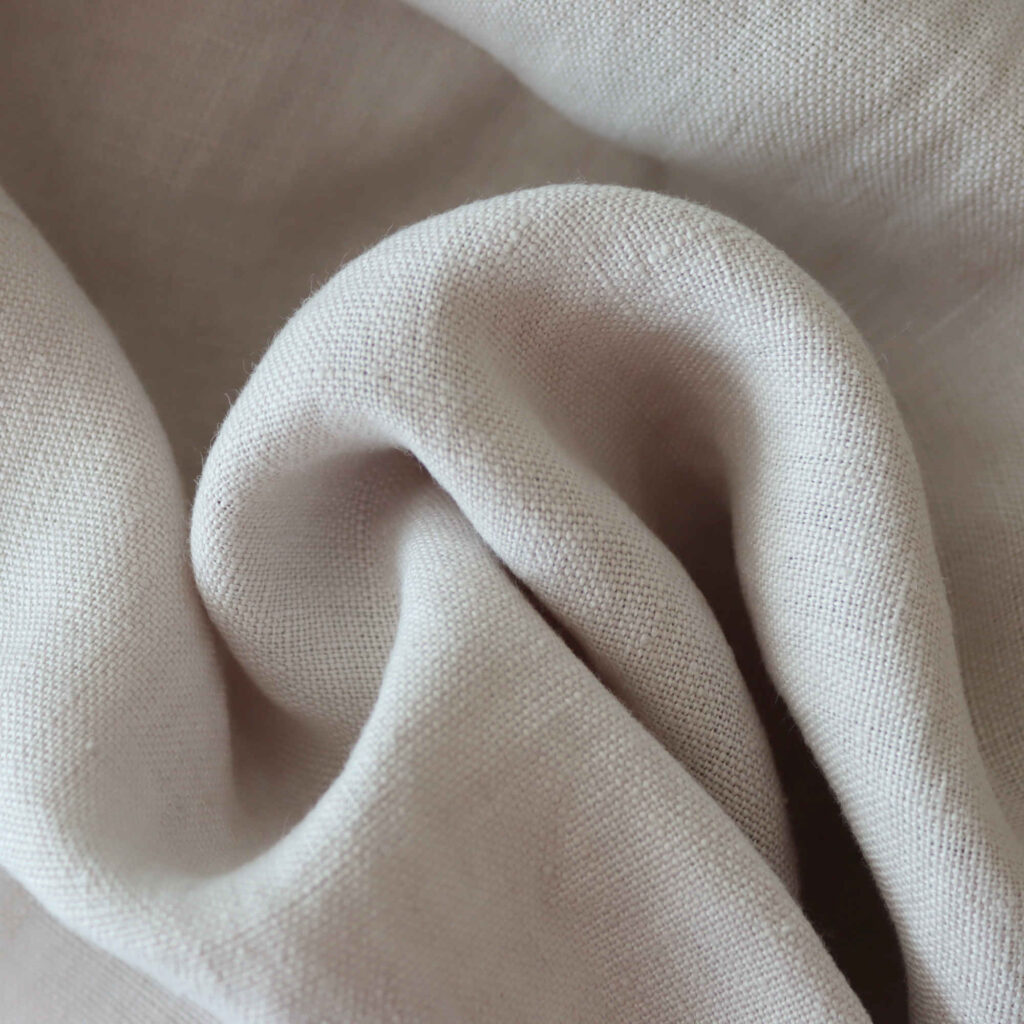 Linen fabric in Silver Gray color 280gsm - LinenCult